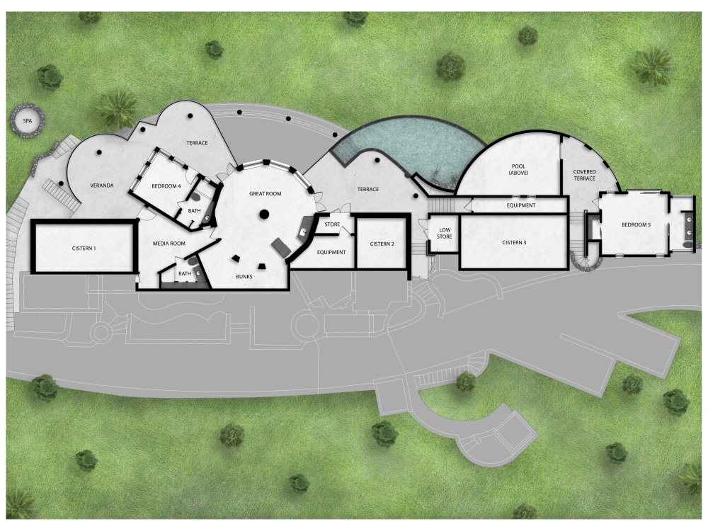 2D architectural renders of plans, sections, elevations, and site plans ...