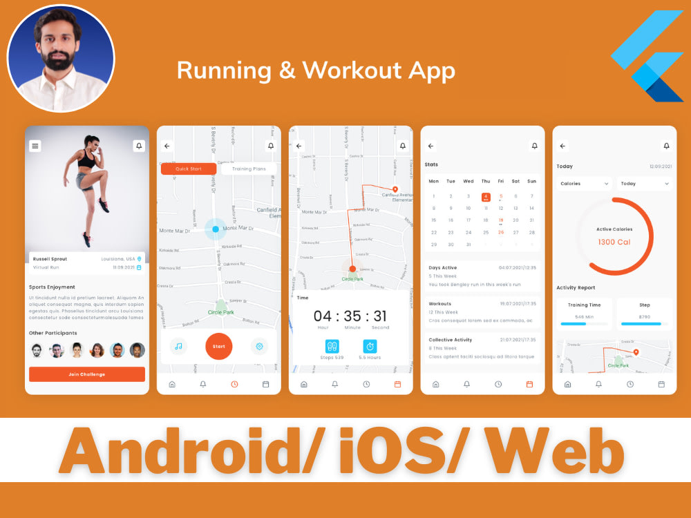 Health and Fitness App | Flutter | Android & IOS | Gym | AI | Custom APIs | Upwork