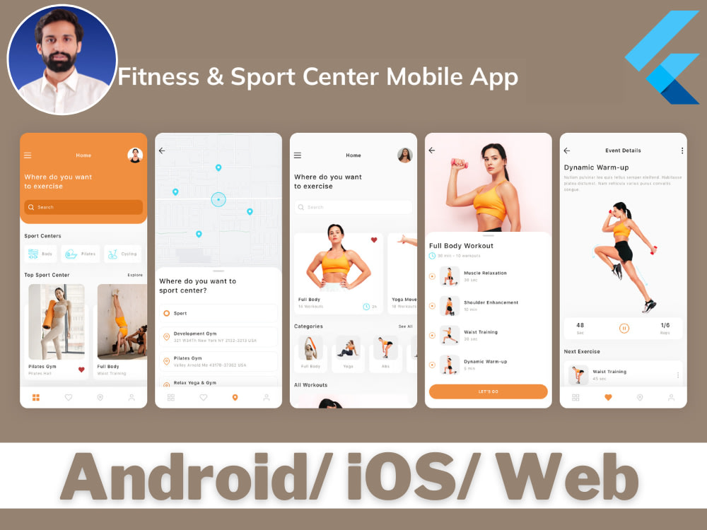 Health and Fitness App | Flutter | Android & IOS | Gym | AI | Custom APIs | Upwork