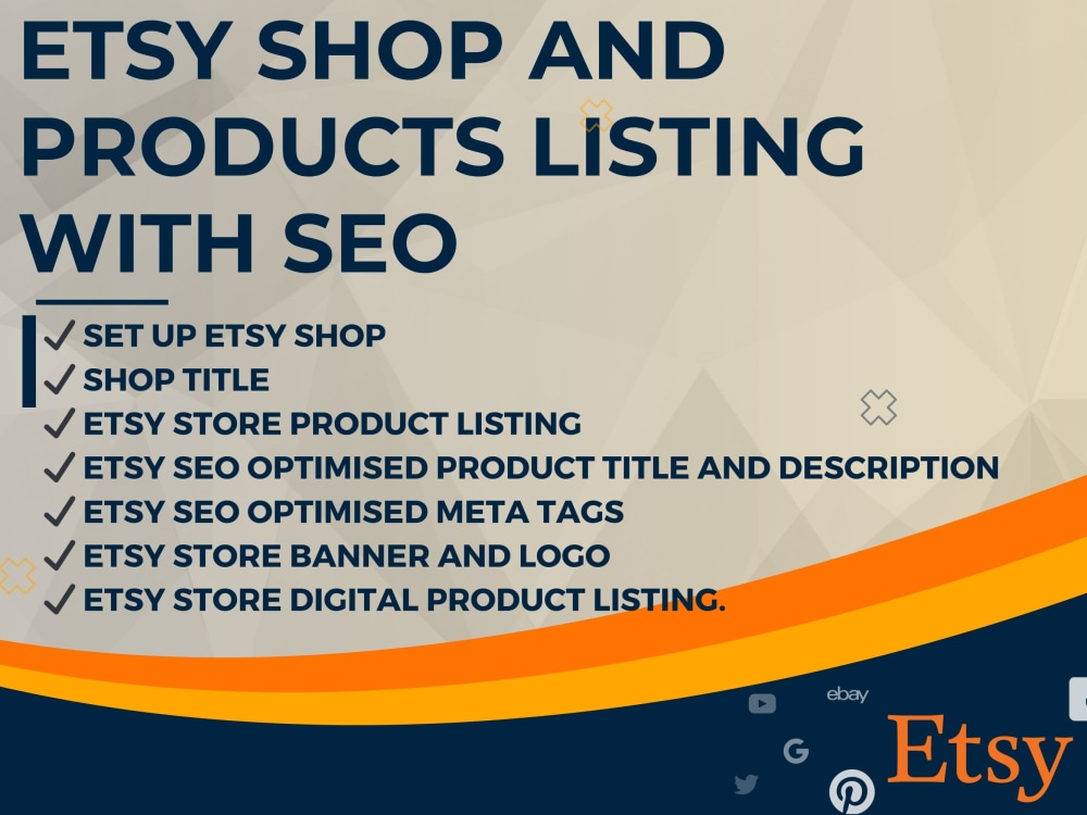 An Etsy store set up & a product listing with SEO | Upwork
