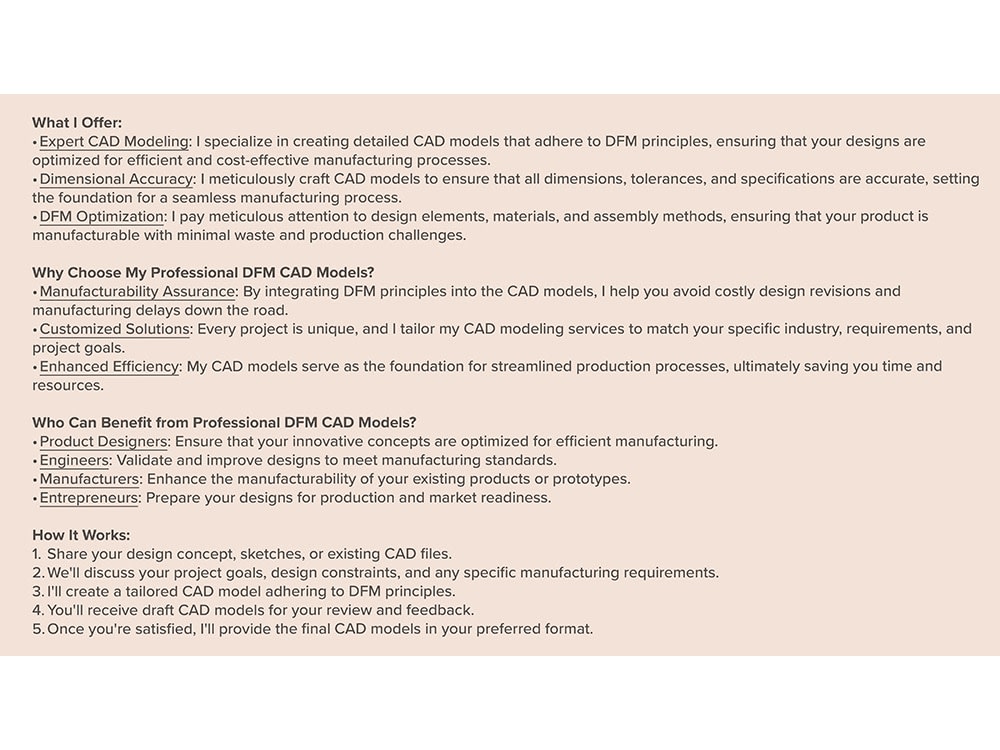 A professional-grade CAD model for your project | Upwork