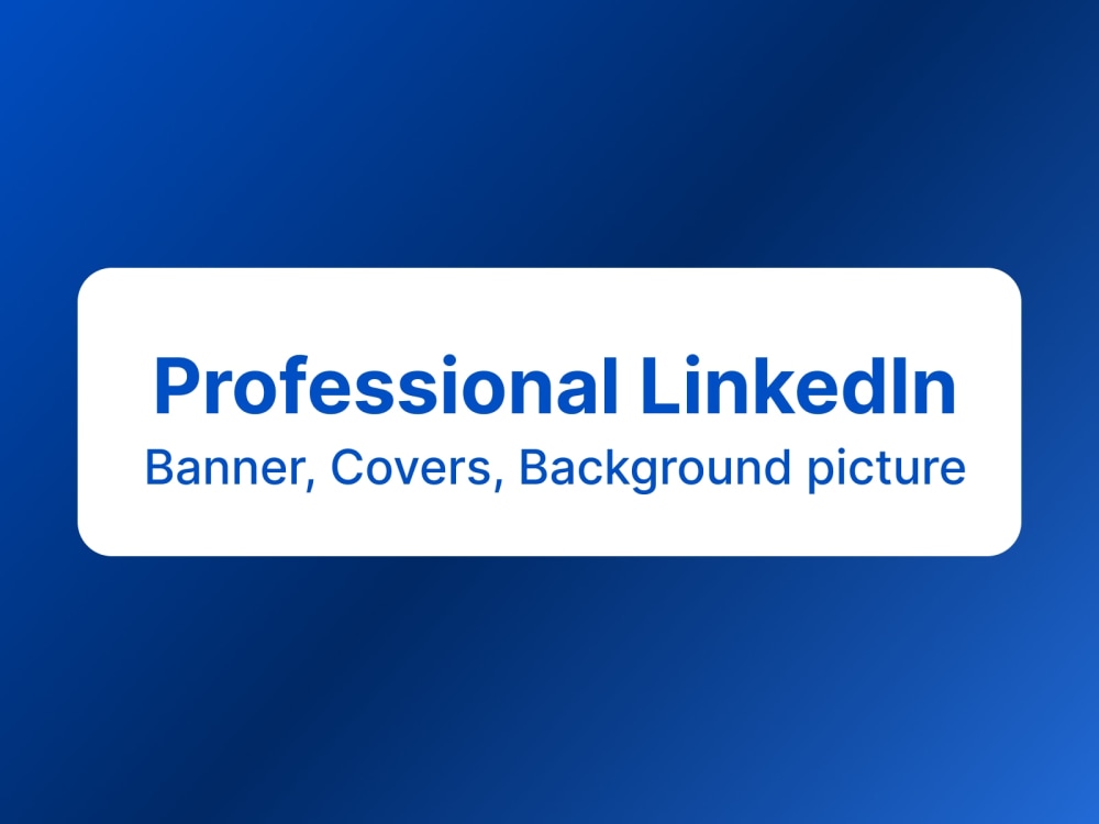 A Professional LinkedIn Banner That Makes Your Profile Visitors Connect ...