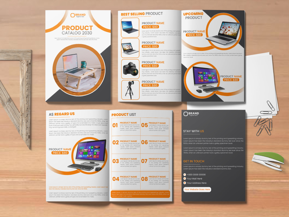 Sell sheet magazine ad cover layout for booklet catalog design | Upwork
