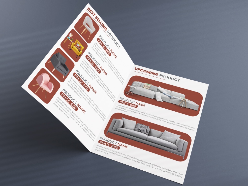 Sell sheet magazine ad cover layout for booklet catalog design | Upwork