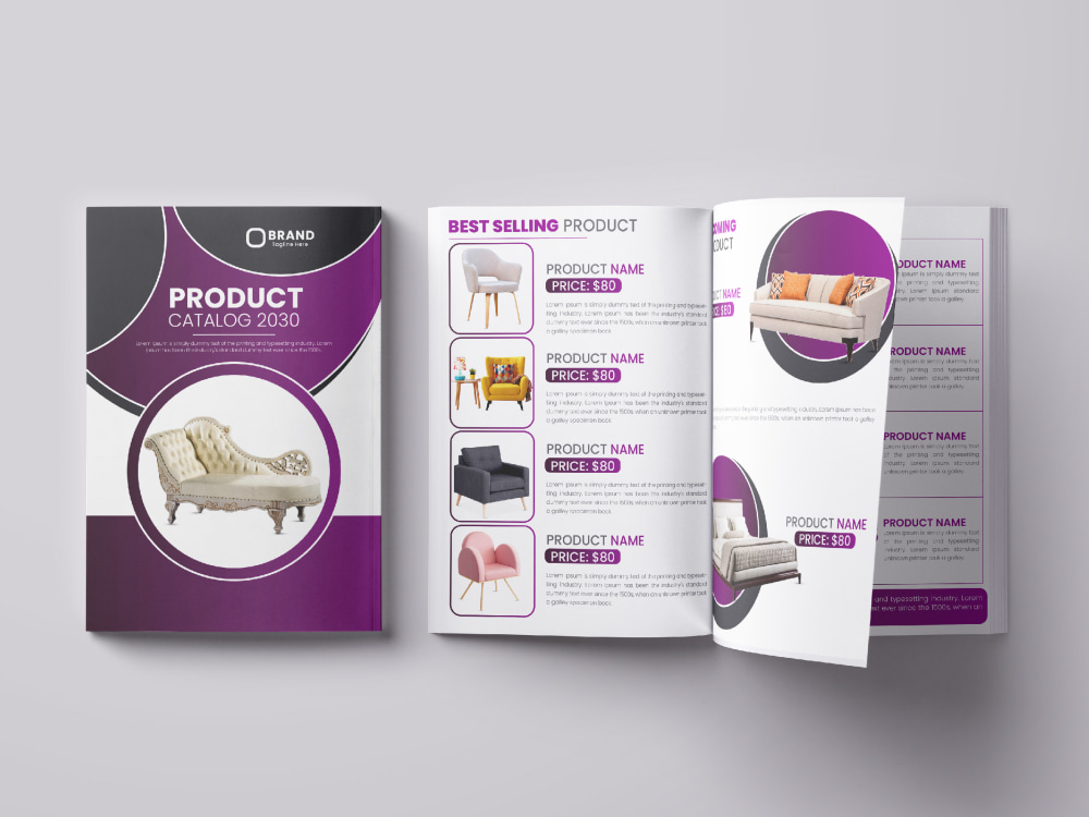 Sell sheet magazine ad cover layout for booklet catalog design | Upwork