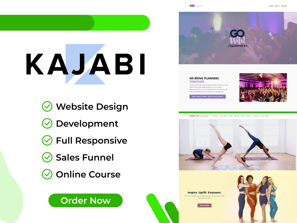 A functional landing page design in Kajabi, Kajabi Online Course | Upwork