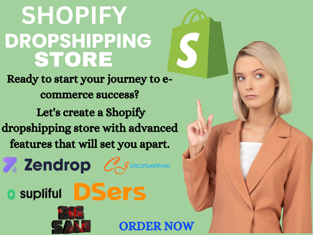 Complete Shopify dropshipping store Shopify website via supliful Zendrop cj | Upwork