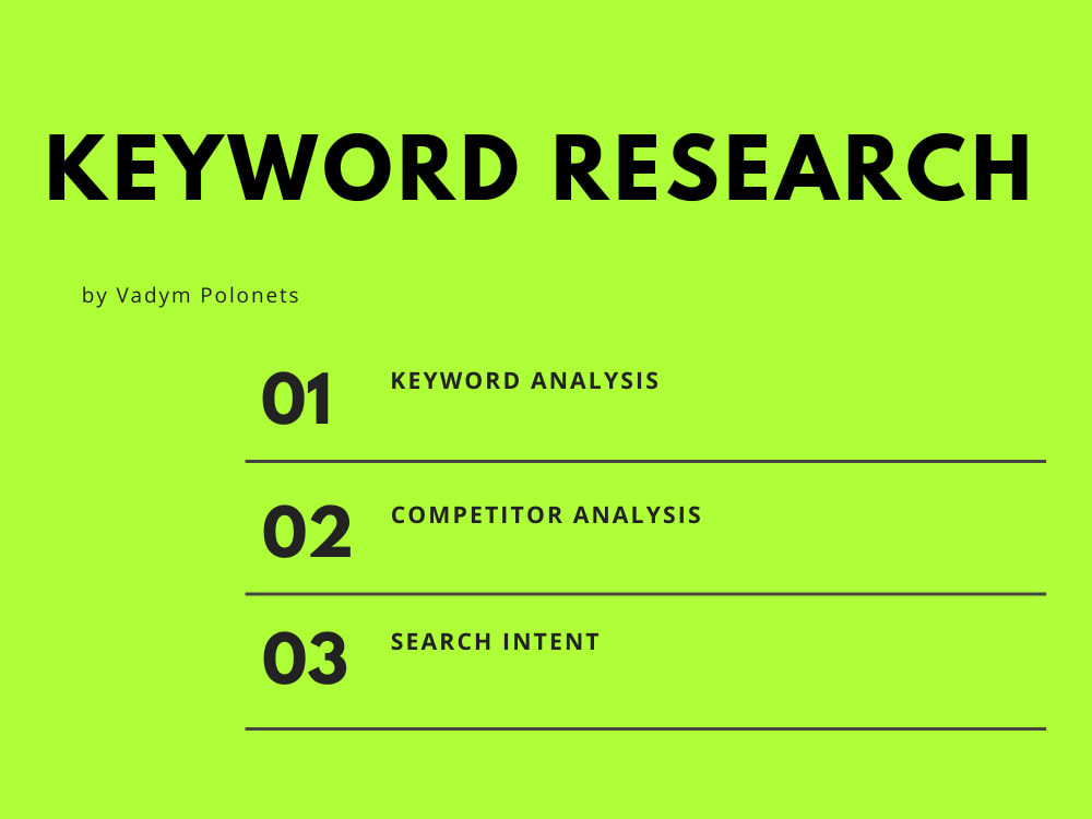 A professional Keyword Research for your website. | Upwork