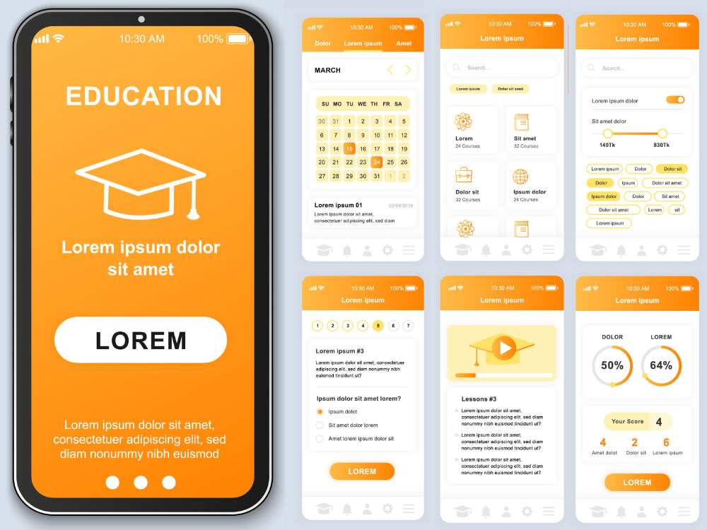 Education App | Flutter | Learn Online Course | Skills | Hybride Mobile ...