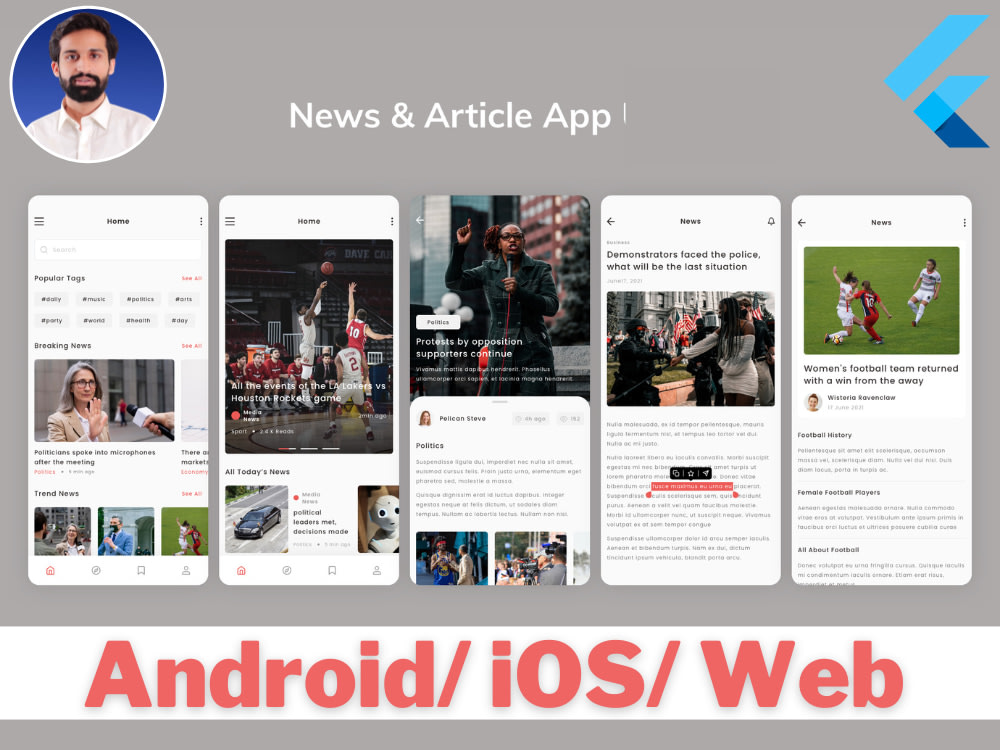 News App | Flutter | Andoid & IOS | Crypto-currency | World-wide | APIs ... News App | Flutter | Andoid & IOS | Crypto-currency | World-wide | APIs ...
