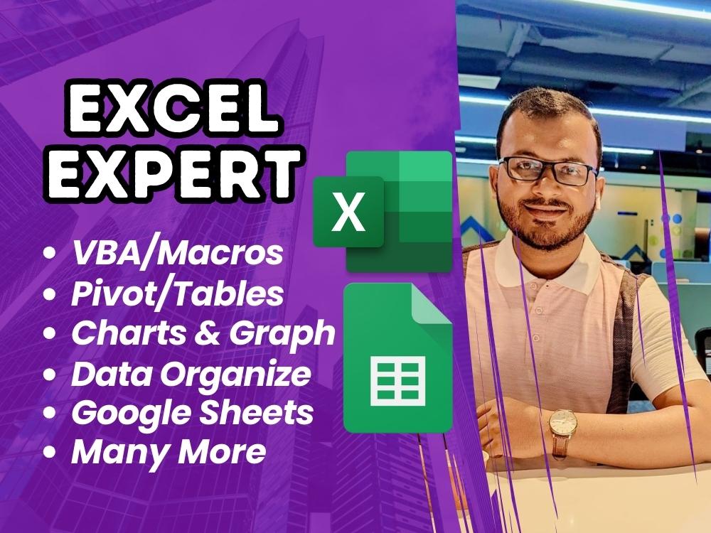 Excel and Google Sheets expert, data entry, formatting, and data cleaning. | Upwork