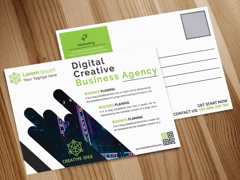 Professional postcard, eddm postcard, direct mail design | Upwork