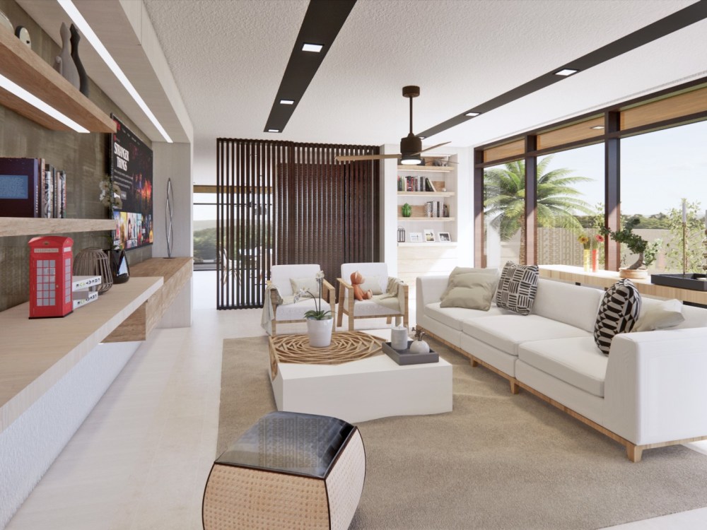 A detailed 3D interior rendering of a room | Upwork