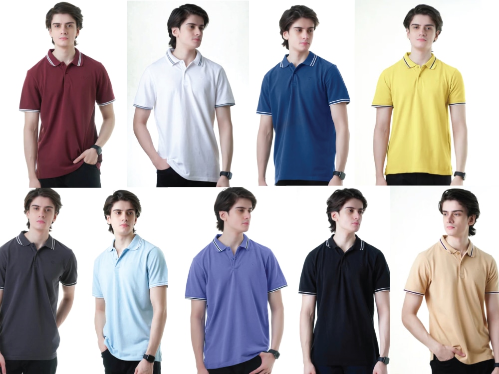 Designs for your polo line with flat sketches and tech pack for ...