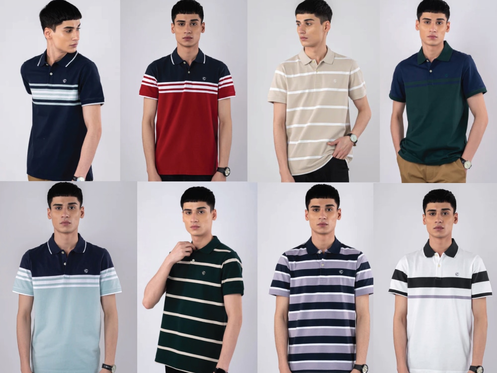 Designs for your polo line with flat sketches and tech pack for ...