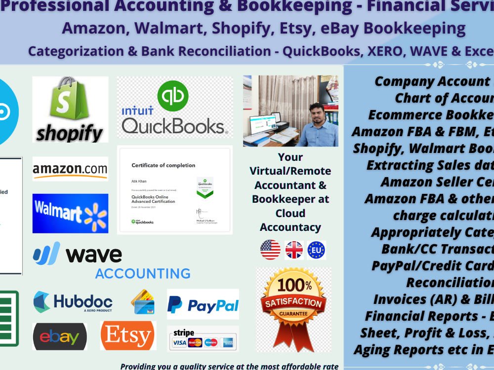 Professional bookkeeping, QuickBooks, Xero, bank reconciliation and ...