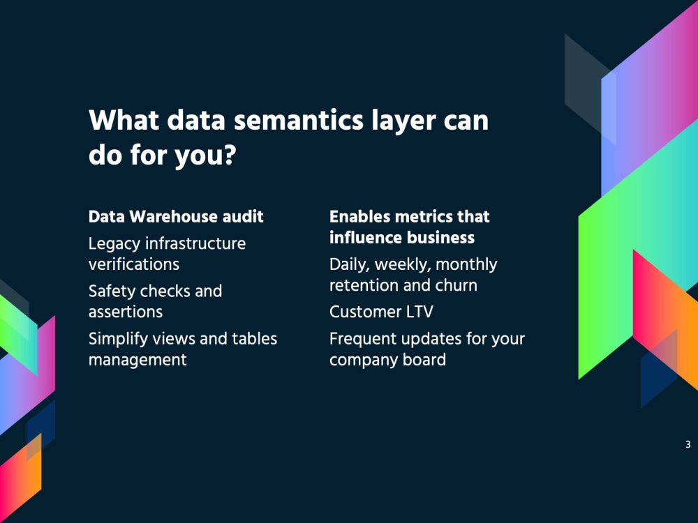 Semantic Data Layer With Dbt Dataform Or Similar Upwork