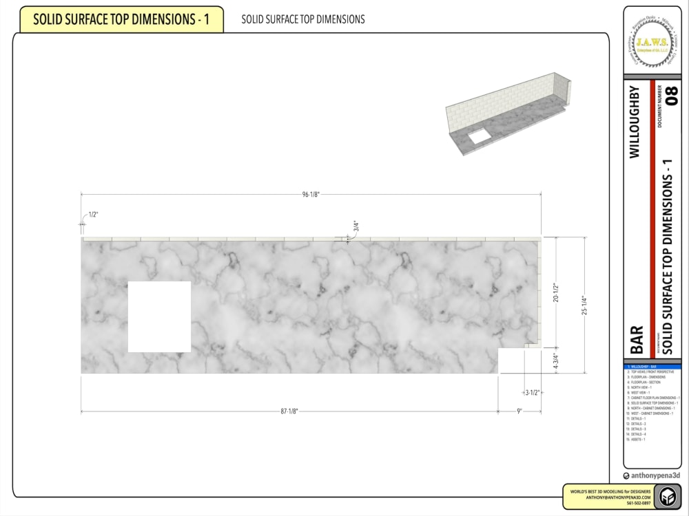 3D CUSTOM BAR RENDERINGS - Shop Plans for Remodeling/renovation ...