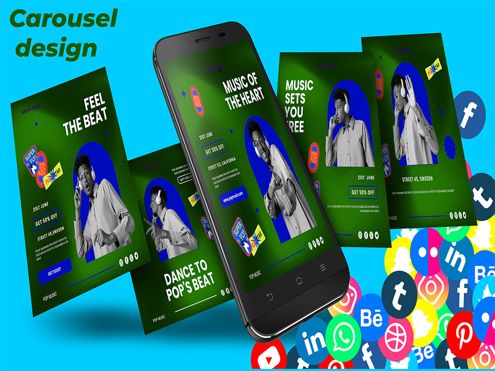 Carousel social media post | Upwork