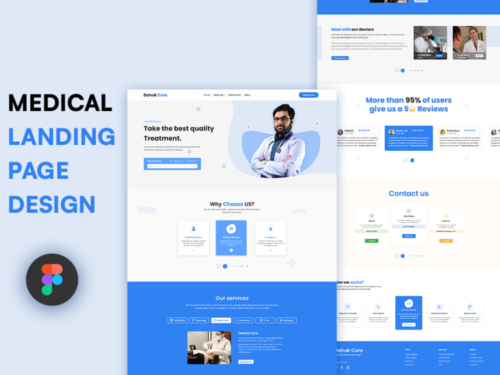 A modern & creative landing page UI UX Design on Figma | Upwork