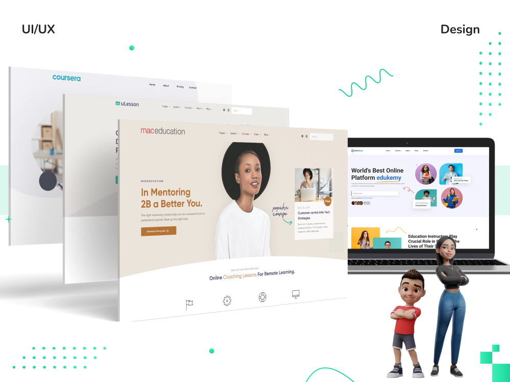 An Edtech website design | E-learning UI UX Design | Edu-Tech Design ...