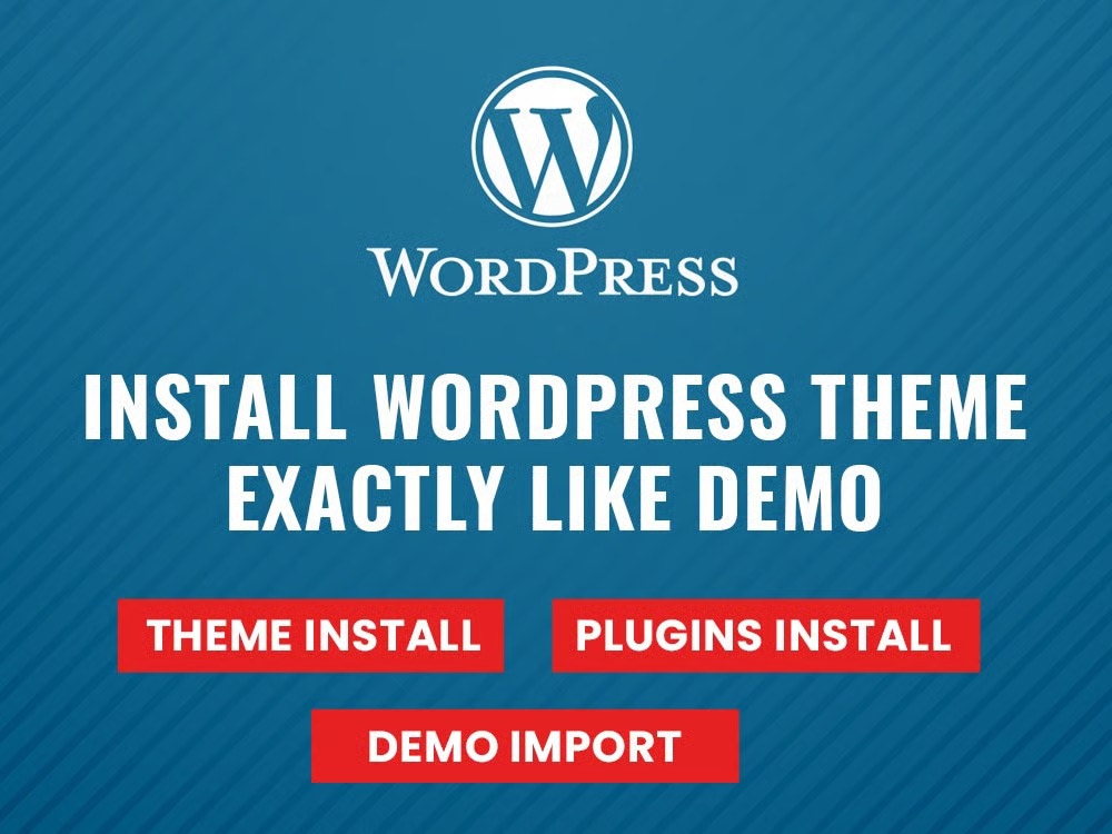 Wordpress Installation With Theme Setup Upwork