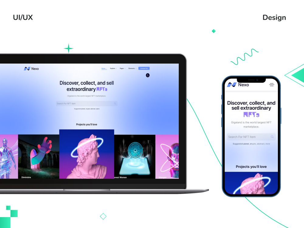 User Friendly NFT Website Design | NFT Landing Page Design | Upwork