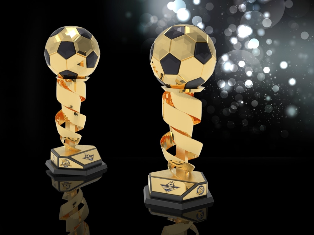 A creative design of trophy medals recognition award gift in 3D 2D ...