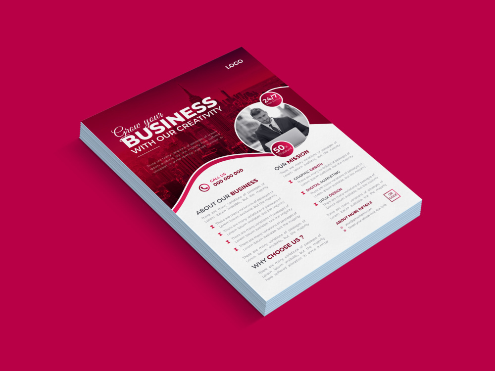 Professional Flyer Design Template | Upwork