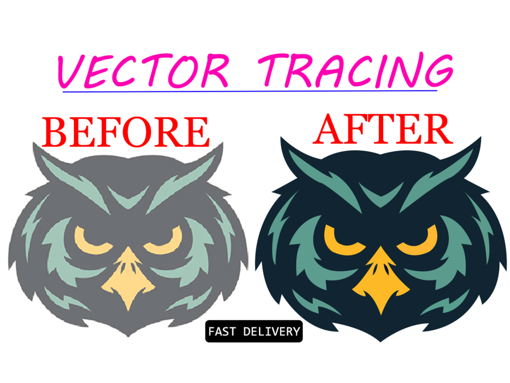 Perfectly trace image or logo into vector | Upwork