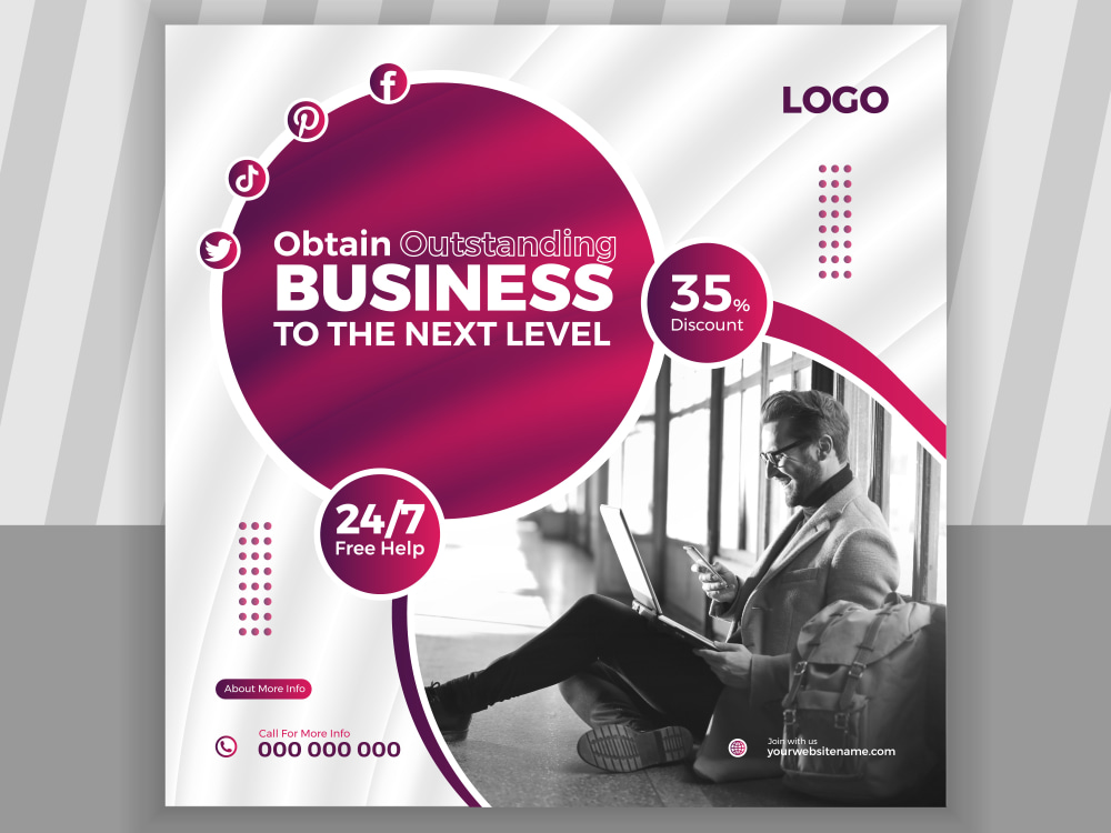 Social Media Instagram post Design template. | Upwork