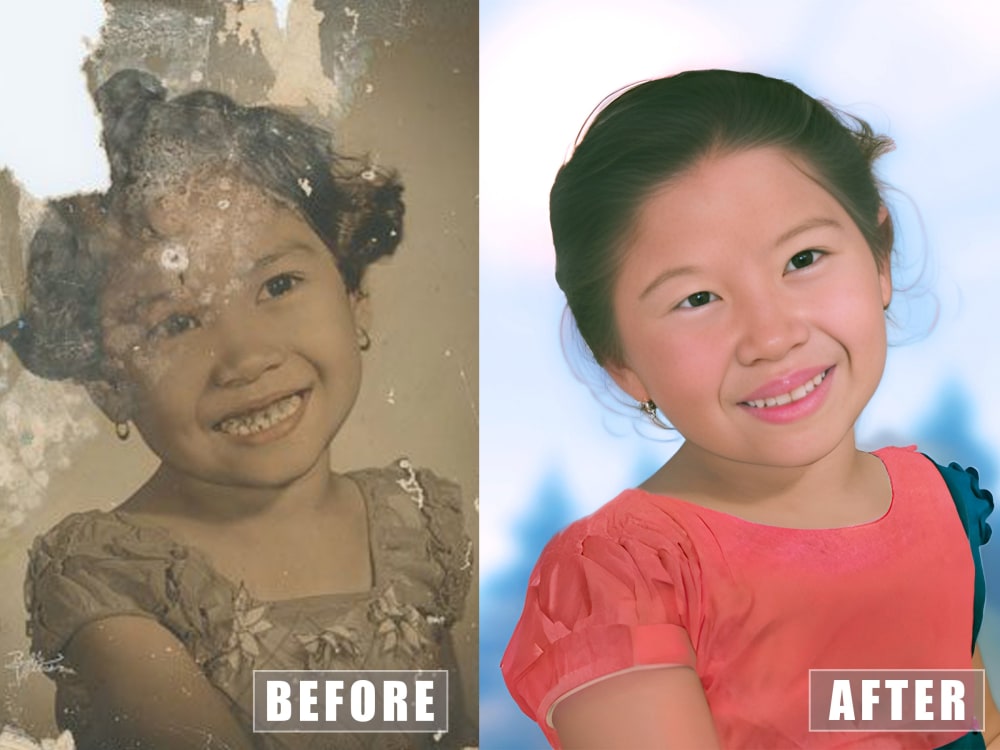 Restore old photos, repair and digital colourization | Upwork