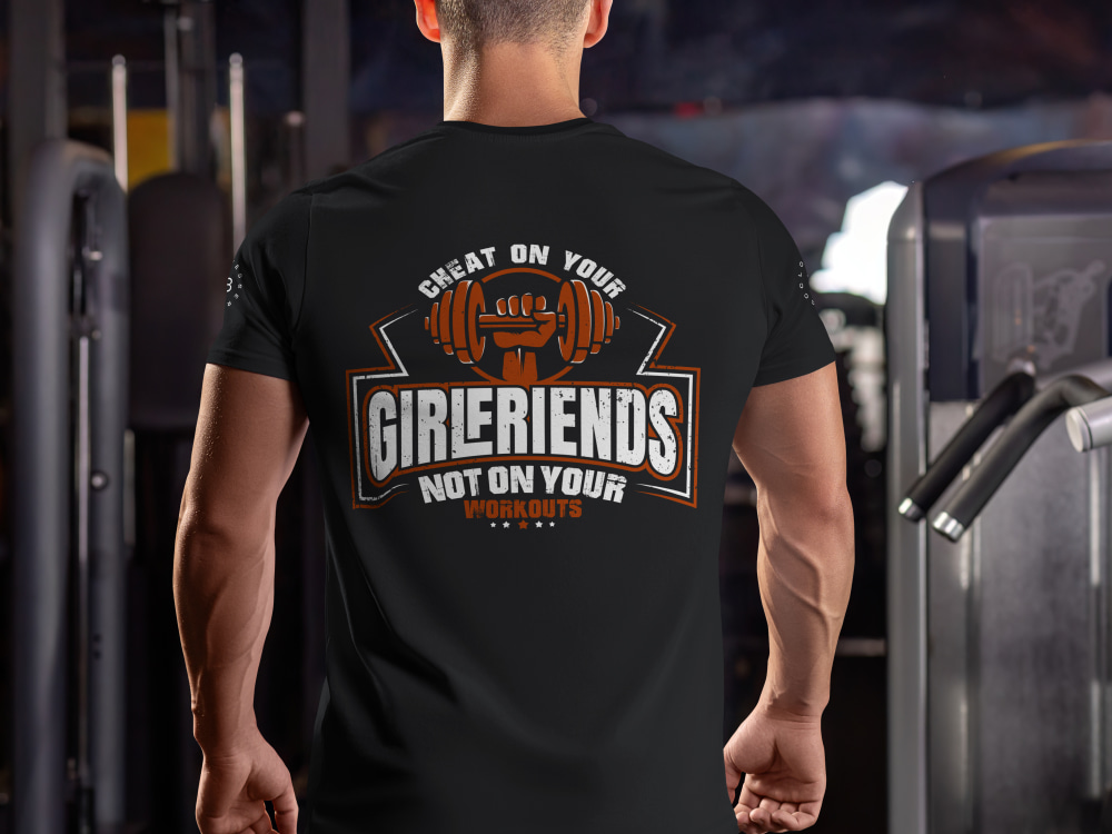 A custom gym fitness workout t shirt design | Upwork