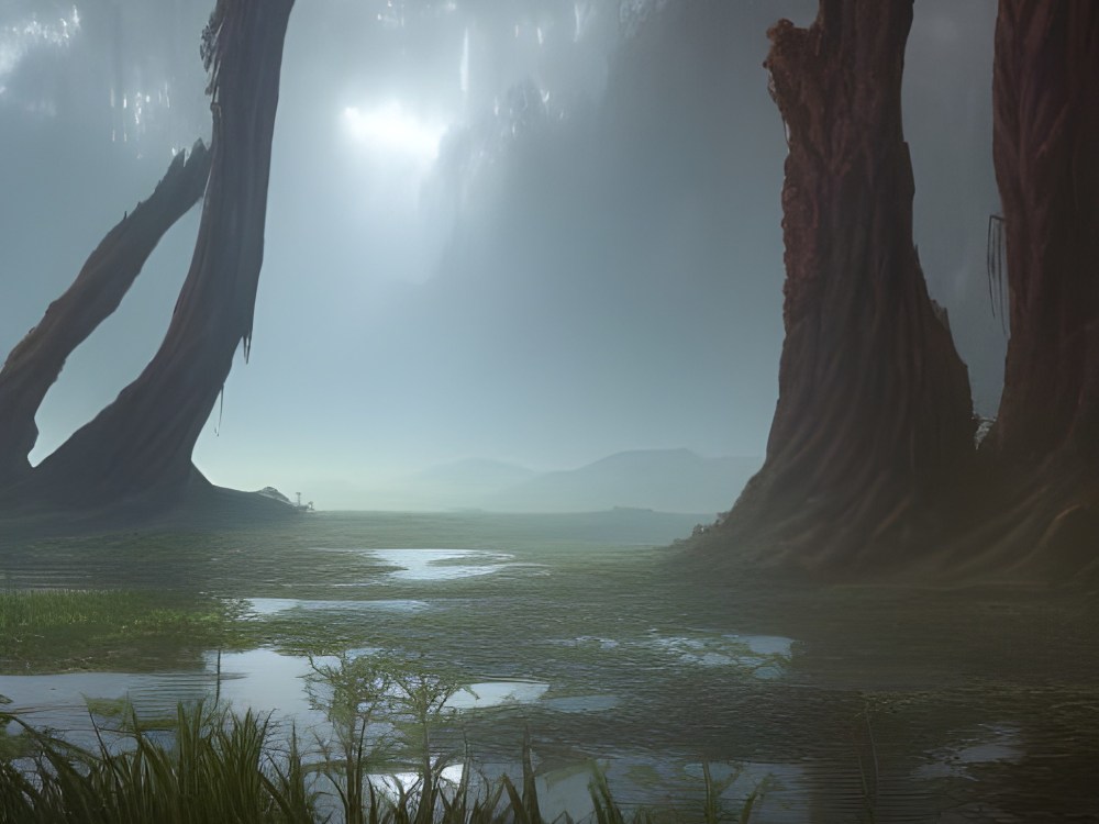 Awe Inspiring AI landscape illustration, background concept AI art | Upwork