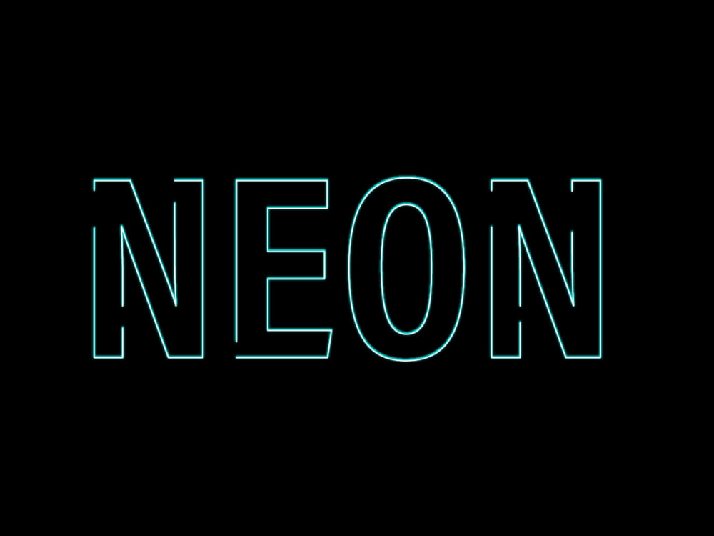 Custom Neon Font Style Ad | Upwork