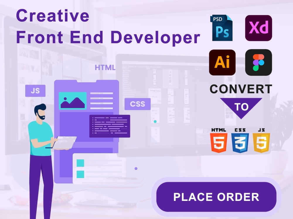 HTML CSS Expert to convert your Design/PSD/XD/Figma to a responsive website | Upwork
