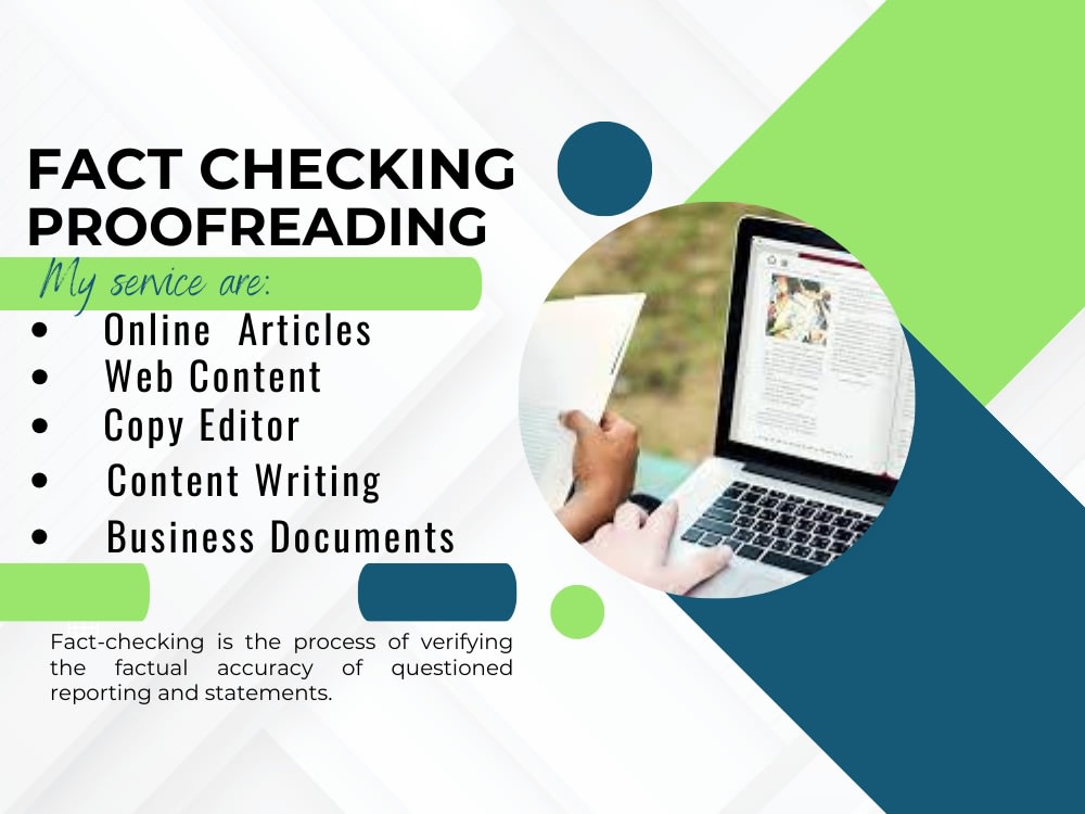 Fact check proofread and verify content accuracy | Upwork