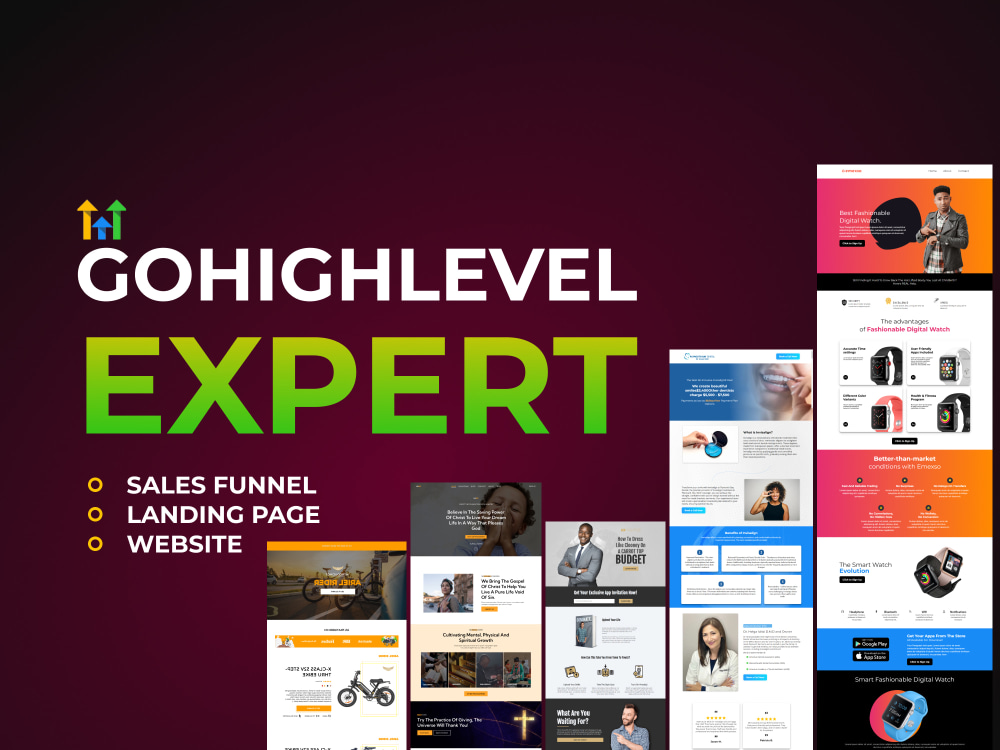 A GoHighLevel Funnel, GoHighLevel Landing Page, GoHighLevel Website ...