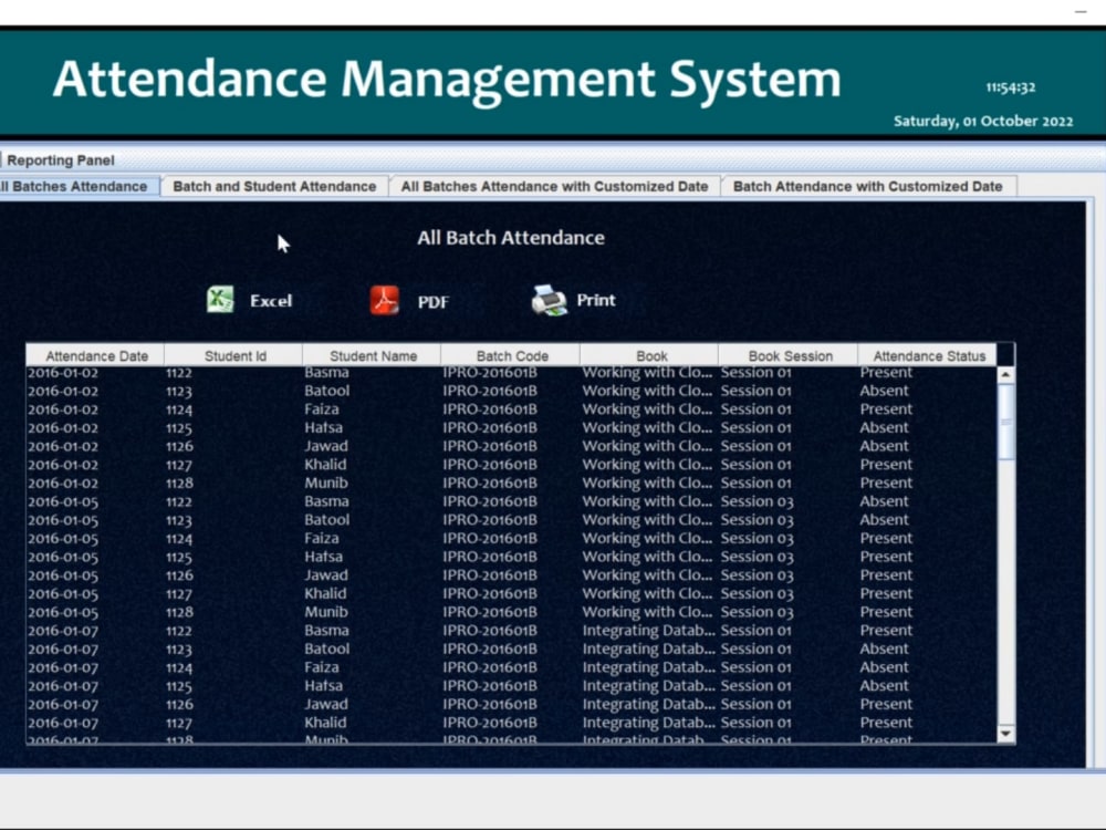 Attendance management system project in java | Upwork