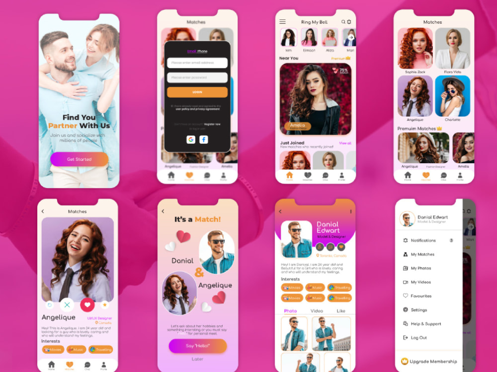 A custom Mobile App UI design concept for your Brand | Upwork