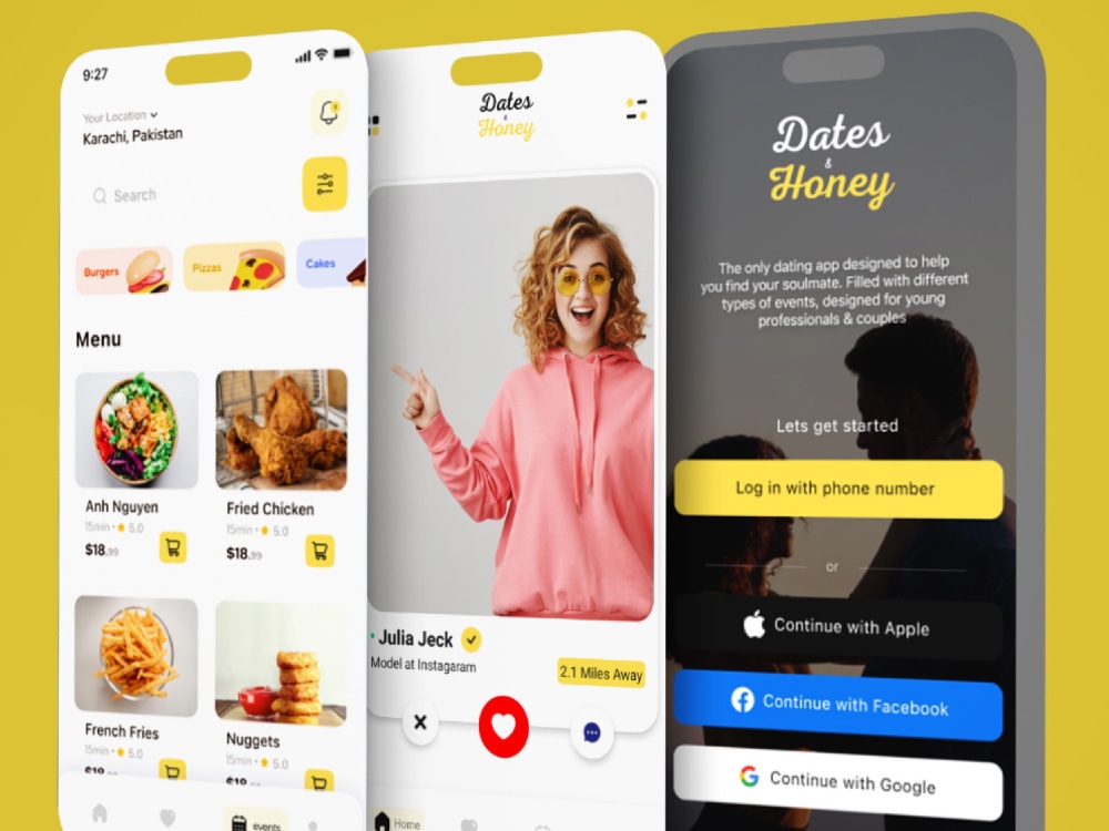 A custom Mobile App UI design concept for your Brand | Upwork