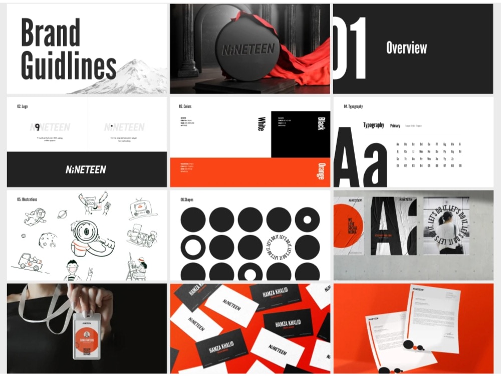 A premium and stunning brand style guide with logo | Upwork