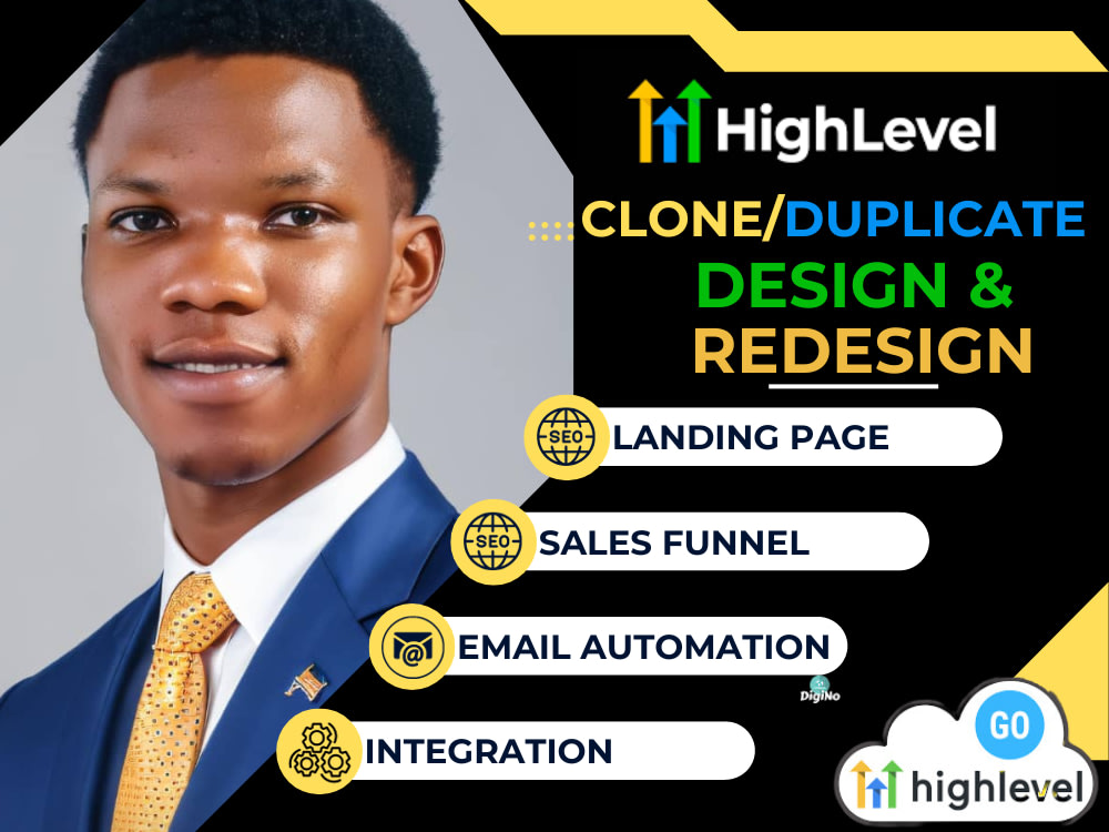 Build Clone Gohighlevel Website Gohighlevel Sales Funnel on Gohighlevel | Upwork