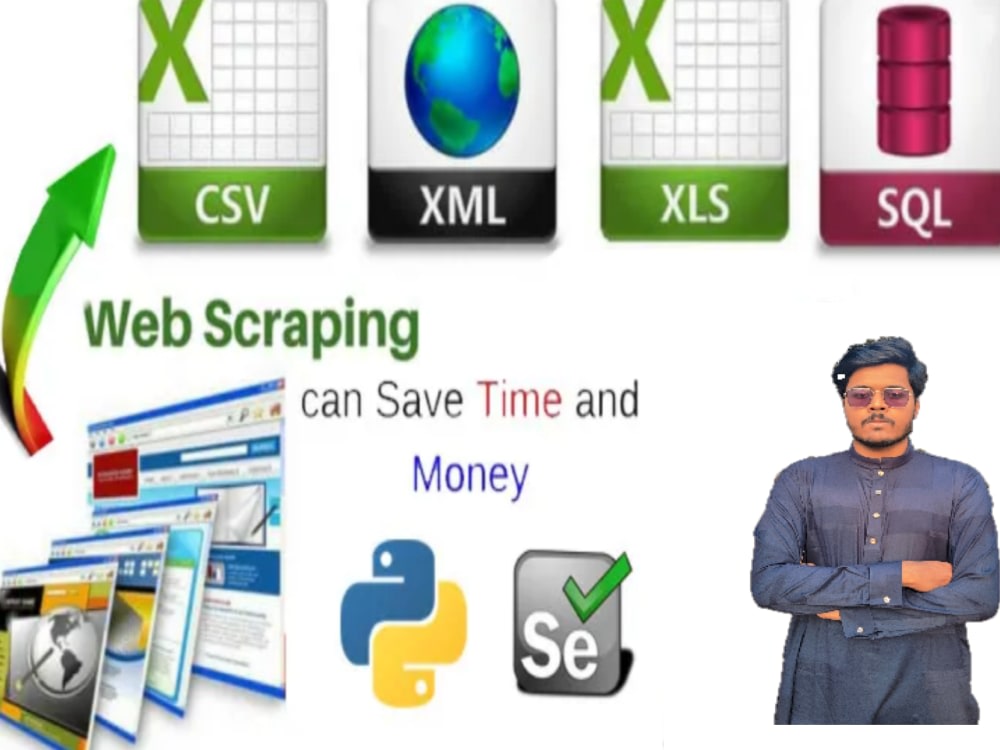 Web scraping, data extraction to specified database | Upwork