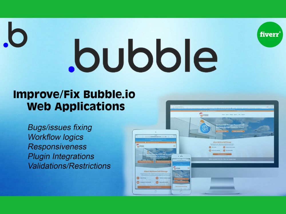 Improve or fix your bubble io web application | Upwork