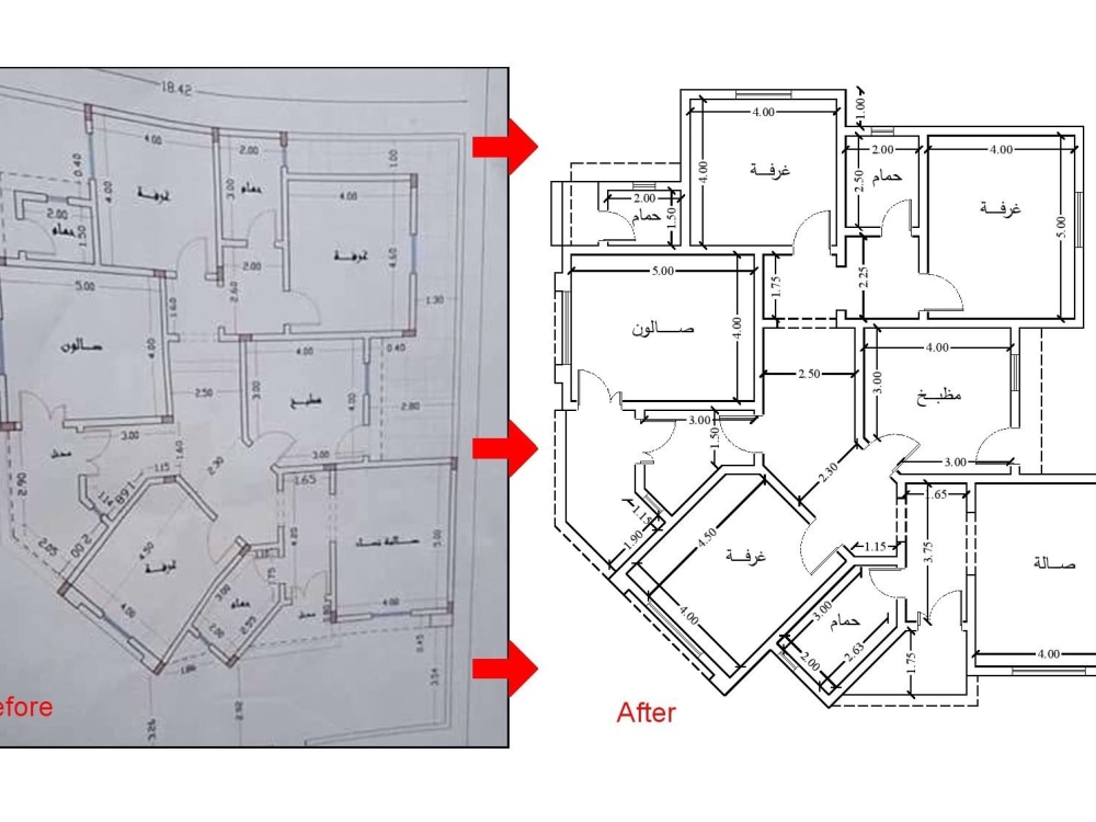 Architectural Drafting Service - Converting Drawings from Paper to ...