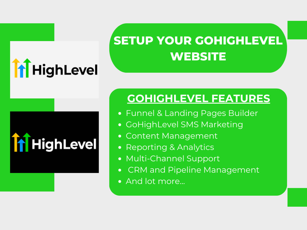 Your gohighlevel landing page gohighlevel funnel, expert ghl | Upwork