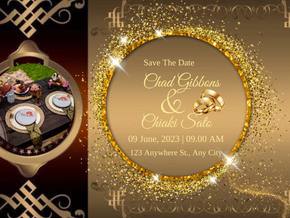 A beautiful and professional invitation card, postcard, greeting card ...