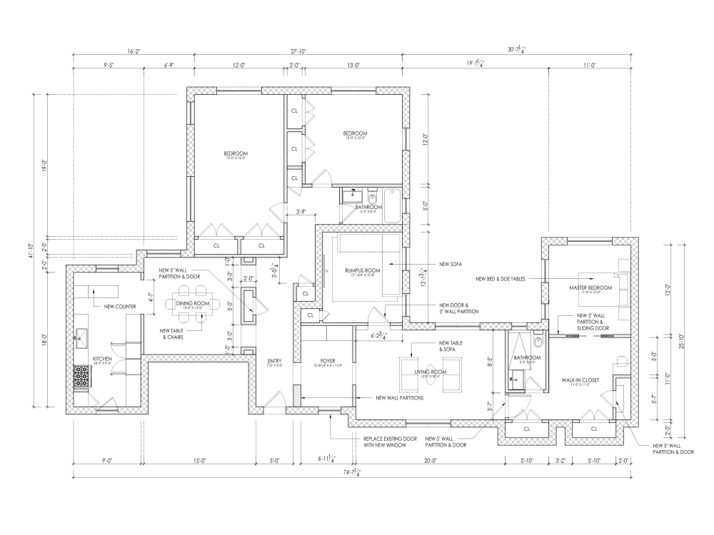 A 2D Architectural / Interior Drawings in AutoCAD | Upwork