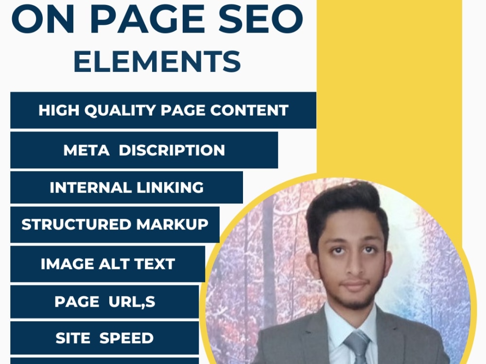 Headers Meta discription Internal linking Page URL Structured markup ...